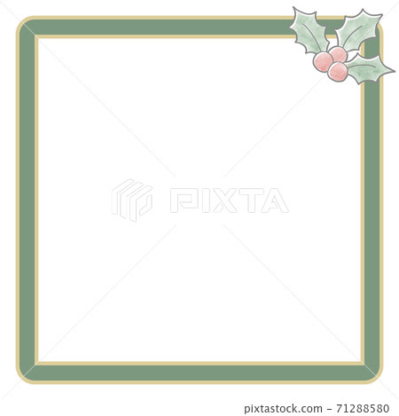 Christmas simple frame - Stock Illustration [71288580] - PIXTA