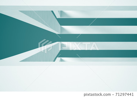 3d blue White Modern Building Concept background - Stock Illustration ...