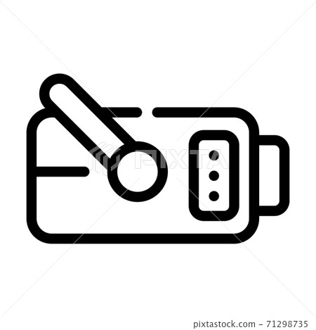 portable x-ray machine line icon vector... - Stock Illustration ...
