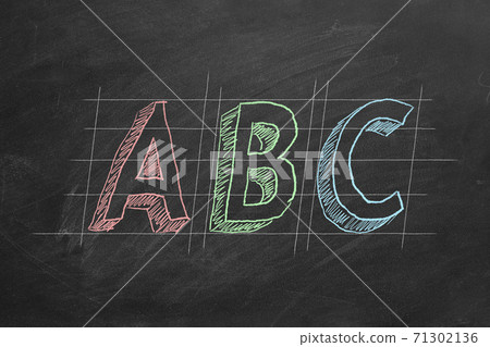 ABC-the first letters of the English alphabet... - Stock Illustration ...