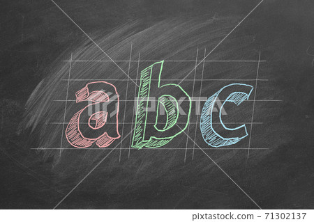 ABC-the first letters of the English alphabet... - Stock Illustration ...