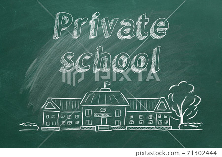 Private school - Stock Illustration [71302444] - PIXTA