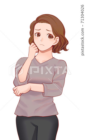 Illustration of women troubled - Stock Illustration [71304026] - PIXTA