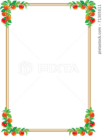 Apple frame frame A4 - Stock Illustration [71305811] - PIXTA
