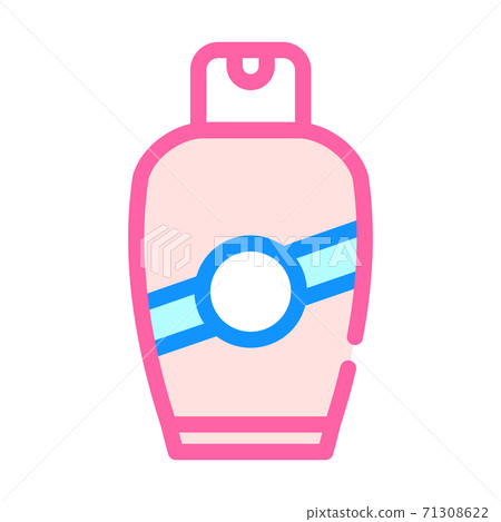 cream bottle color icon vector isolated... - Stock Illustration ...
