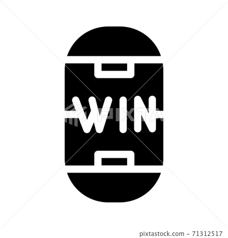 soccer field win glyph icon vector illustration - Stock Illustration ...