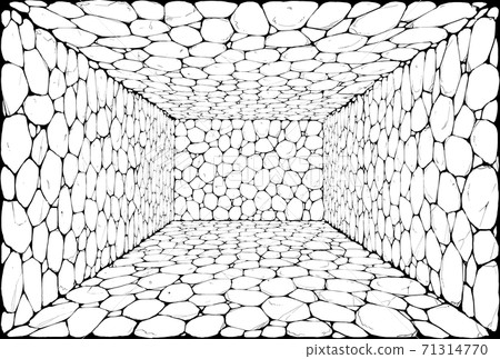 Dungeon line art dead end - Stock Illustration [71314770] - PIXTA