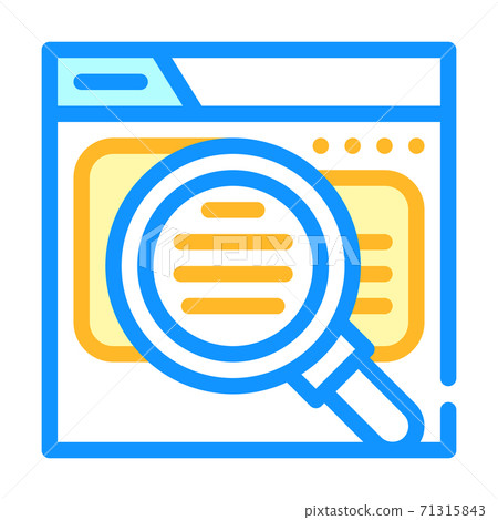 review research color icon vector isolated... - Stock Illustration ...