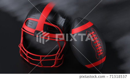 3D illustration of American football - Stock Illustration [71318537 ...