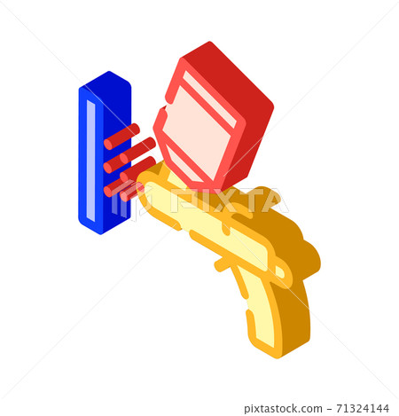 powder coating isometric icon vector isolated... - Stock Illustration ...