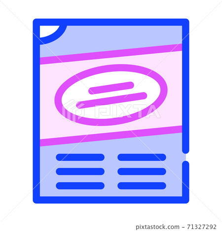 powder bag package color icon vector illustration - Stock Illustration ...