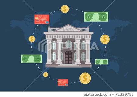 Concept of global foreign exchange market,... - Stock Illustration ...