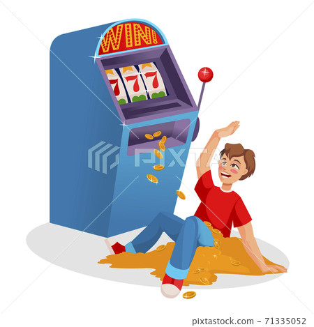 Cartoon Color Character Person Male Gambler... - Stock Illustration ...