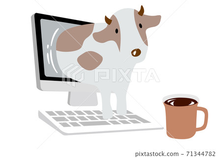 Cow And Computer Cow Laptop: Over 309 Royalty Free Licensable Stock