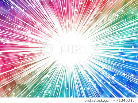 Radial background - Stock Illustration [71346313] - PIXTA