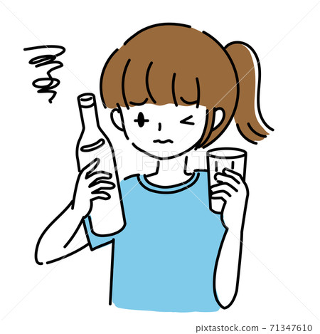 Illustration of a woman who has a bad look... - Stock Illustration ...