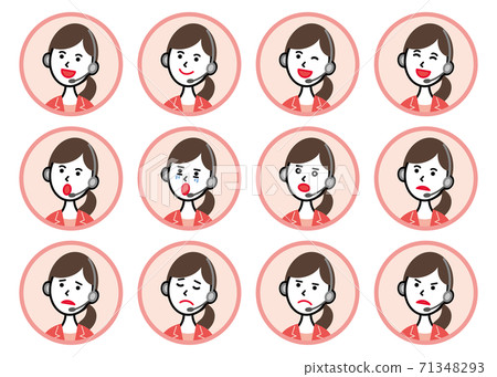 Circle icon_operator - Stock Illustration [71348293] - PIXTA