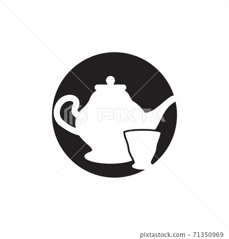 Tea pot icon logo design template - Stock Illustration [71350969] - PIXTA