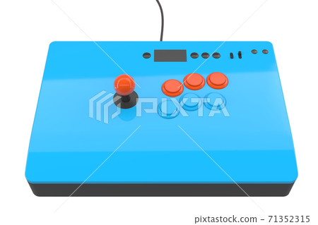 Vintage arcade stick with joystick and...-插圖素材 [71352315] - PIXTA圖庫