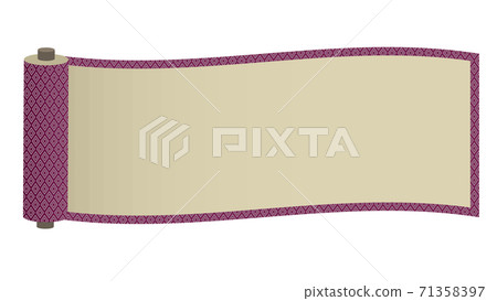 Purple scroll - Stock Illustration [71358397] - PIXTA