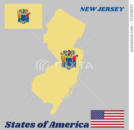 Usa Map Outline Color North America Map Outline Vector In Gray Color