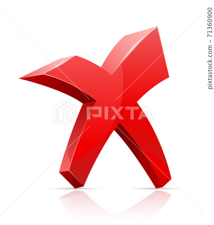 icon cross no mark sign graphic elements for... - Stock Illustration ...