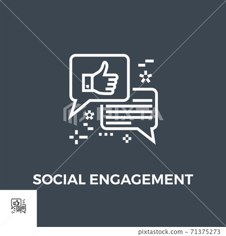 Social Engagement icon vector. - Stock Illustration [71375273] - PIXTA