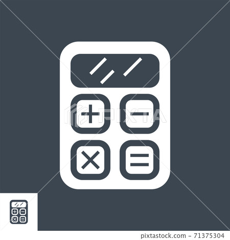 SEO Calculator Vector Glyph Icon - Stock Illustration [71375304] - PIXTA