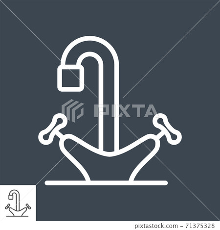 Tap Line Icon - Stock Illustration [71375328] - PIXTA