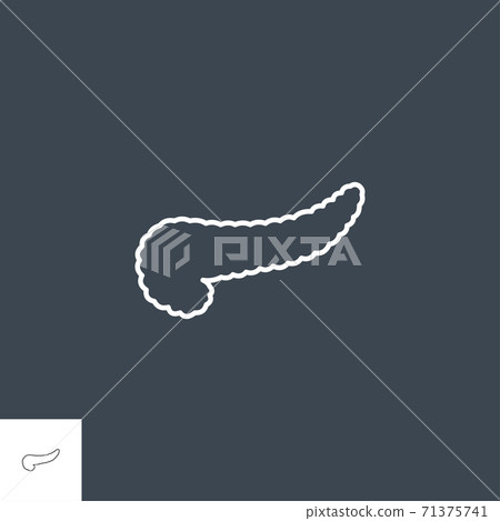 Pancreas Vector Line Icons - Stock Illustration [71375741] - PIXTA