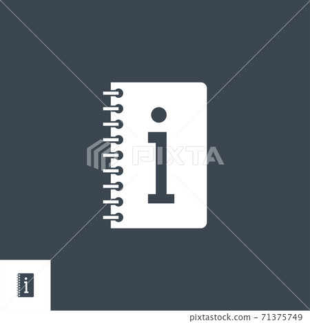 Instruction Book related vector glyph icon. - Stock Illustration ...