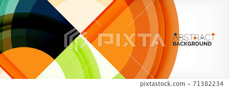 Round shapes, triangles and circles. Modern... - Stock Illustration ...