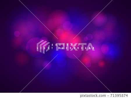 Abstract purple light bokeh background. - Stock Illustration [71395874 ...