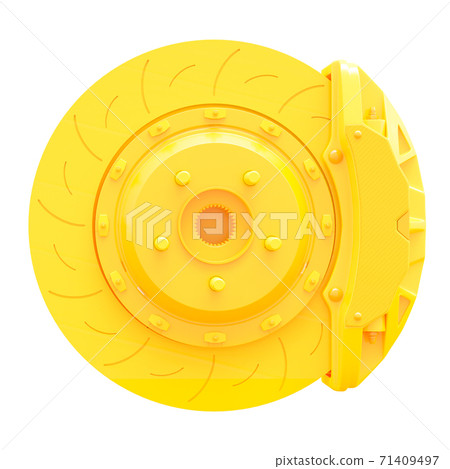 Yellow Brake Disc for car. - Stock Illustration [71409497] - PIXTA