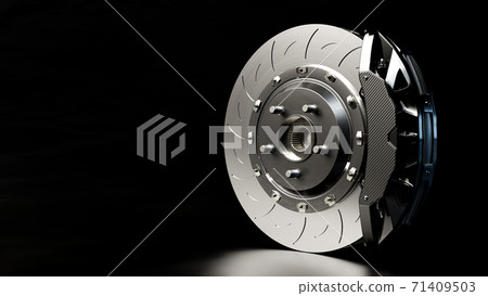 Brake Disc and Black Calliper. - Stock Illustration [71409503] - PIXTA
