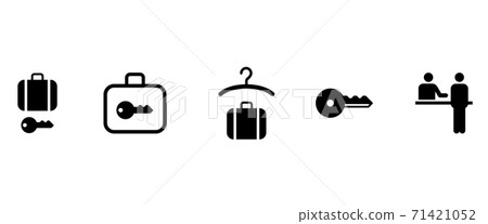 Icon luggage cloakroom locker - Stock Illustration [71421052] - PIXTA