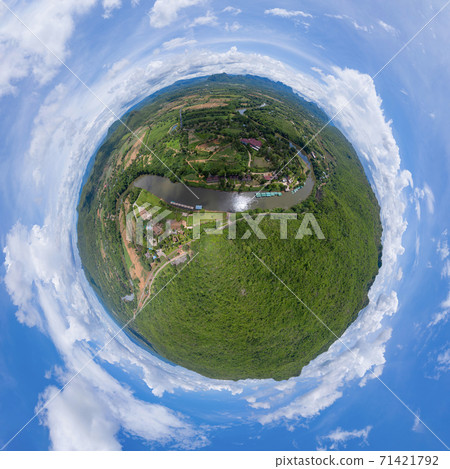 Little planet 360 degree sphere. Panorama of... - Stock Photo [71421792 ...