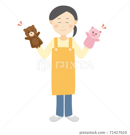 Puppet nursery teacher - Stock Illustration [71427020] - PIXTA