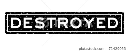 Grunge black destroyed word square rubber seal... - Stock Illustration ...