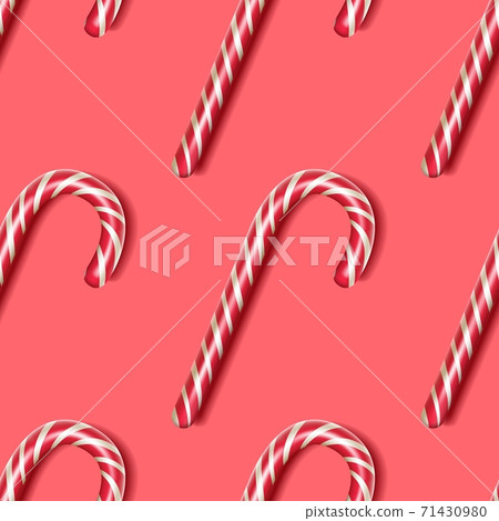 candy cane red pattern - Stock Illustration [71430980] - PIXTA