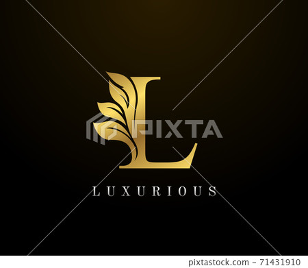Classy letter L Vintage decorative ornament... - Stock Illustration ...