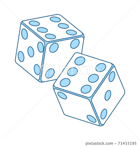 Craps Dice Icon - Stock Illustration [71433195] - PIXTA