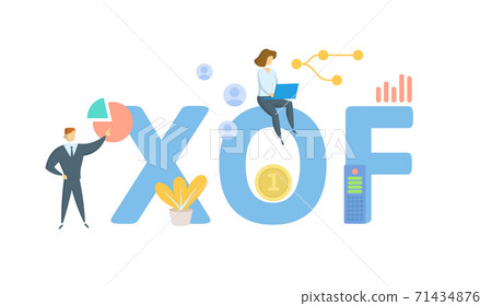 XOF, West African CFA franc, currency... - Stock Illustration [71434876 ...