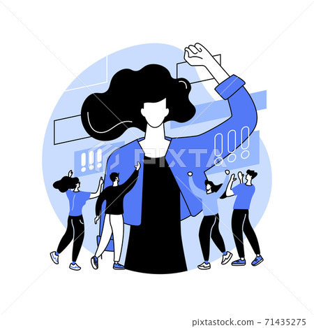 Mass protest abstract concept vector illustration. - Stock Illustration ...
