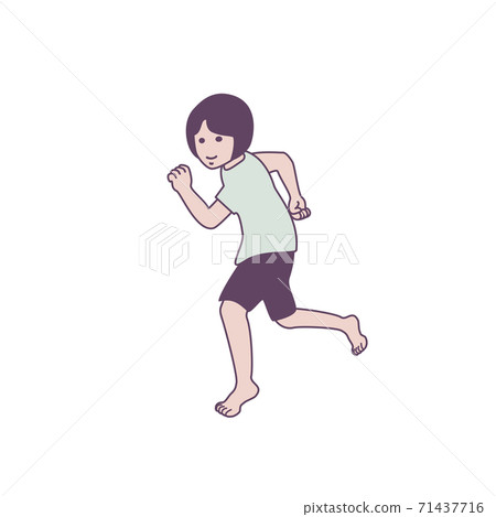 Physical education pose Yoi Don with main line... - Stock Illustration ...