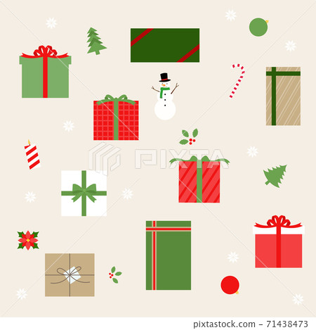 Winter Vector Illustration-Christmas Gift - Stock Illustration ...