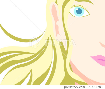 Western female face illustration - Stock Illustration [71439783] - PIXTA