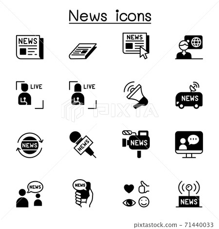 News icons set vector illustration graphic design-插圖素材 [71440033] - PIXTA圖庫