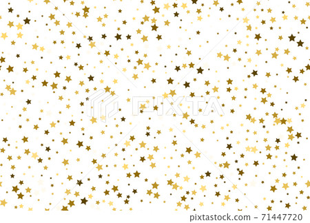 Seamless golden star pattern. Vector-插圖素材 [71447720] - PIXTA圖庫