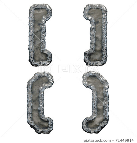 Set of symbols left and right square bracket,... - Stock Illustration ...